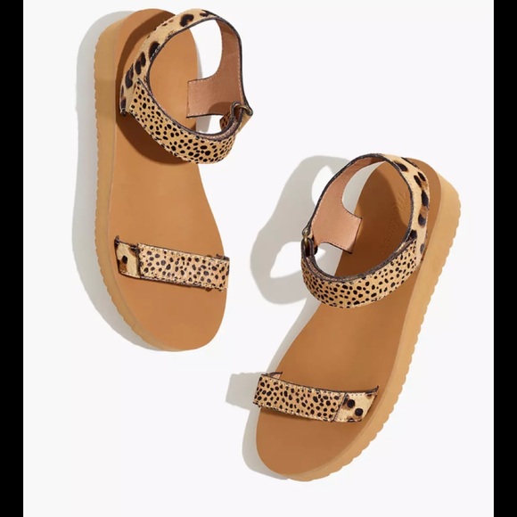 Madewell | Shoes | Nwt Madewell Maggie Sandal In Spot Mix Calf Hair ...